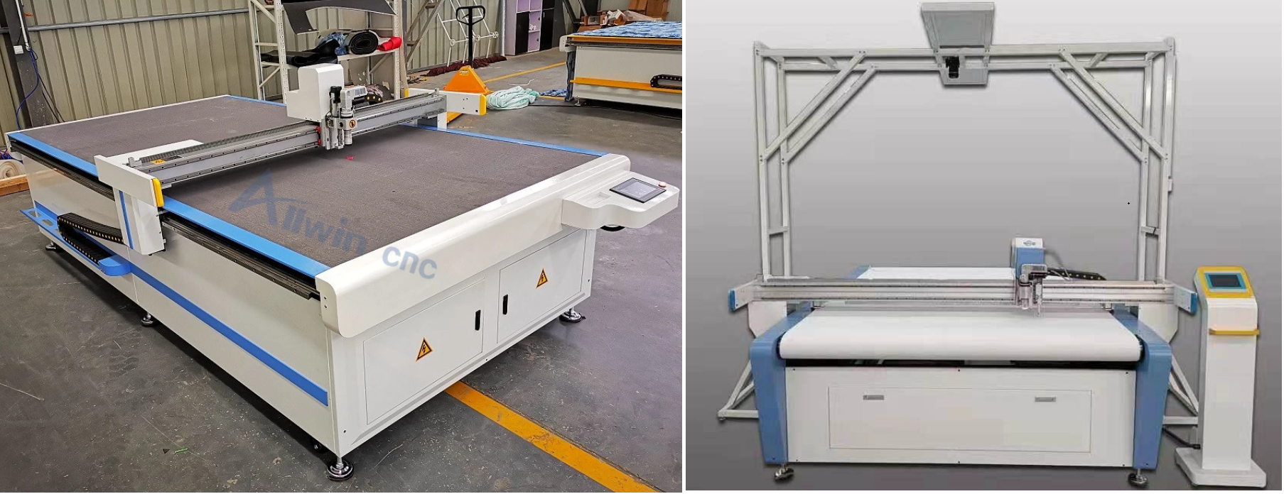 Flatbed Cnc Plotter Cutting Machine With Oscillating Knife - ALLWIN CNC ...